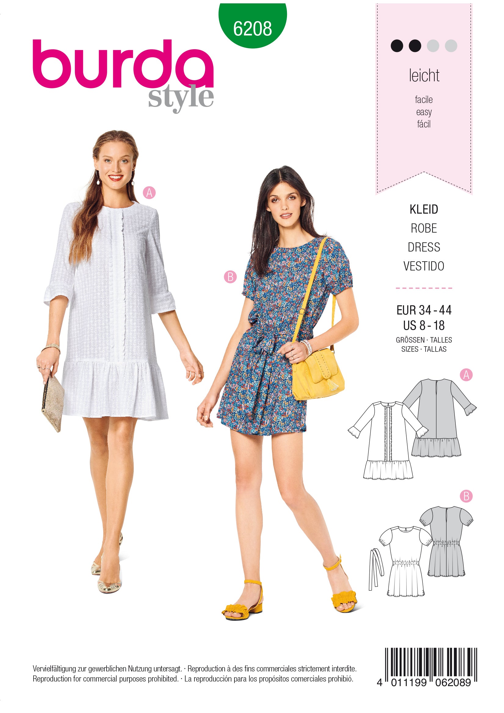 Burda Dresses 6208 – The Fold Line