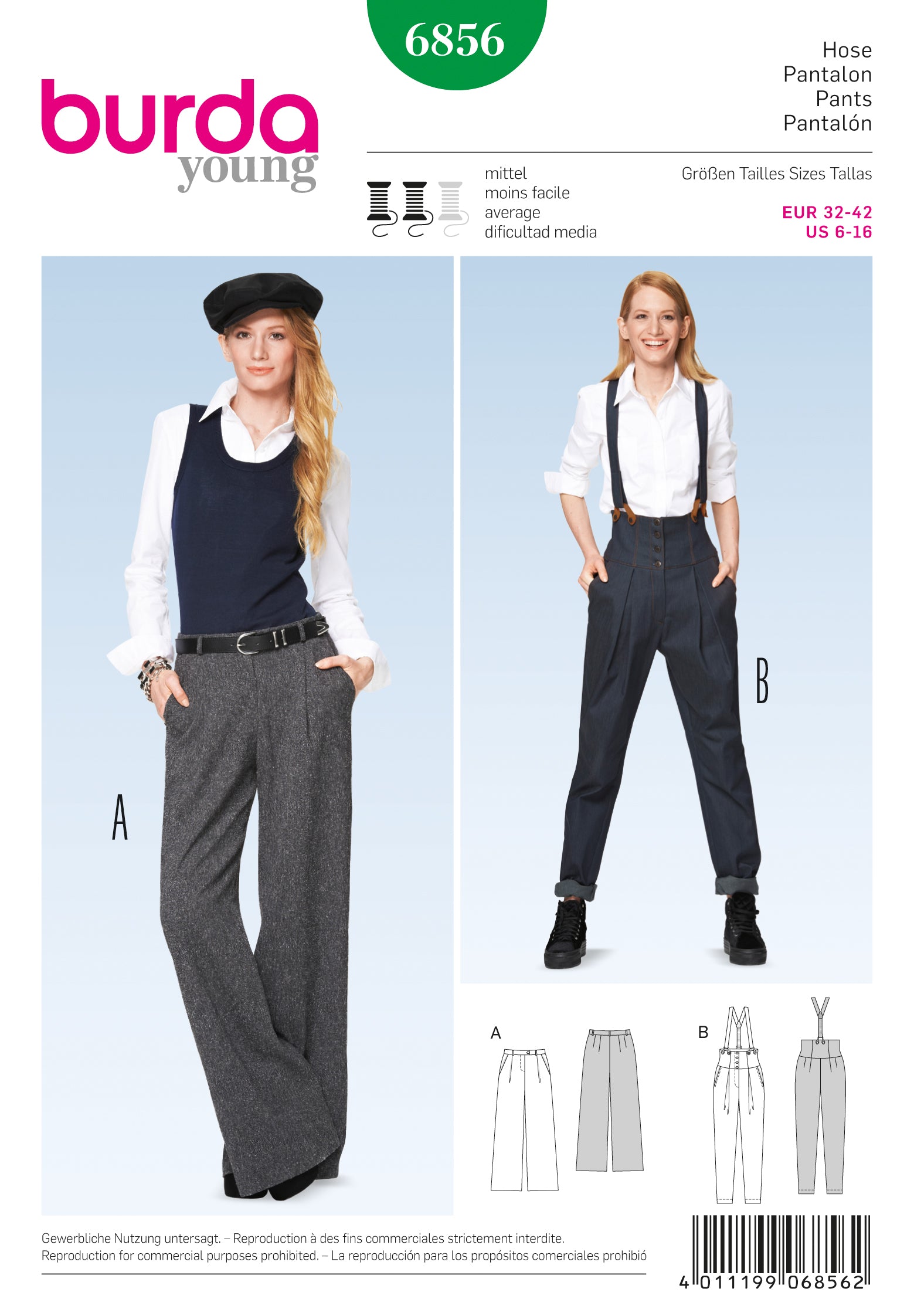 Burda Trousers 6856 – The Fold Line