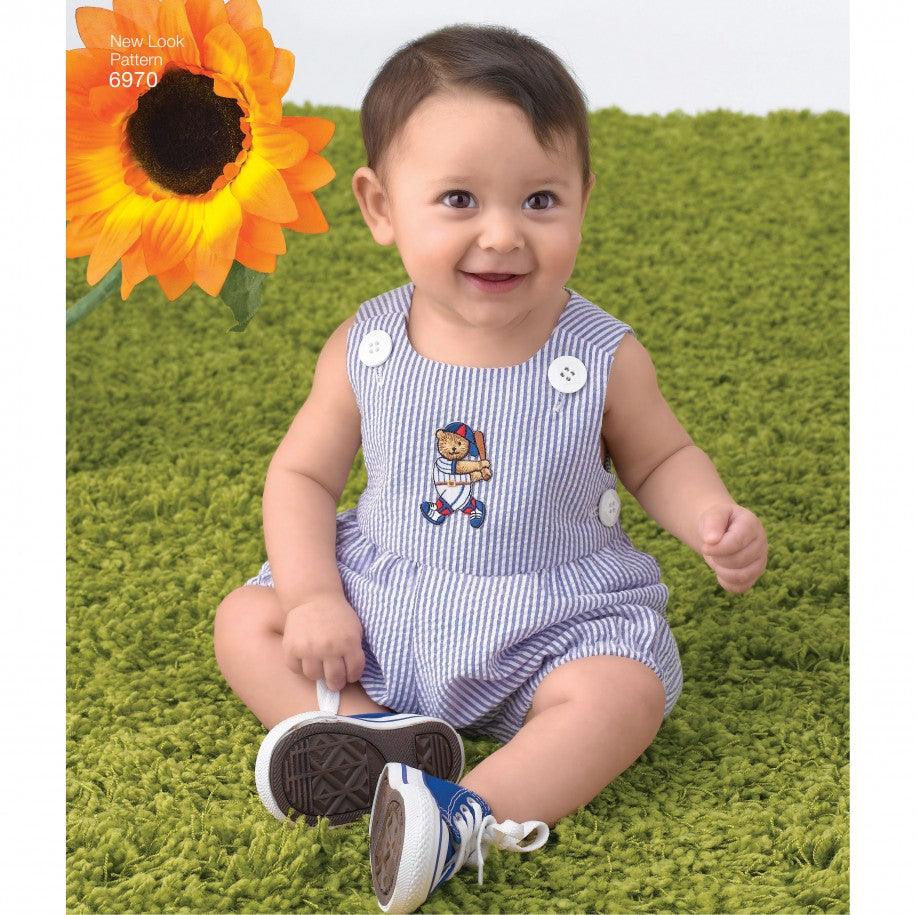 New Look Baby Romper, Dress & Panties N6970 – The Fold Line