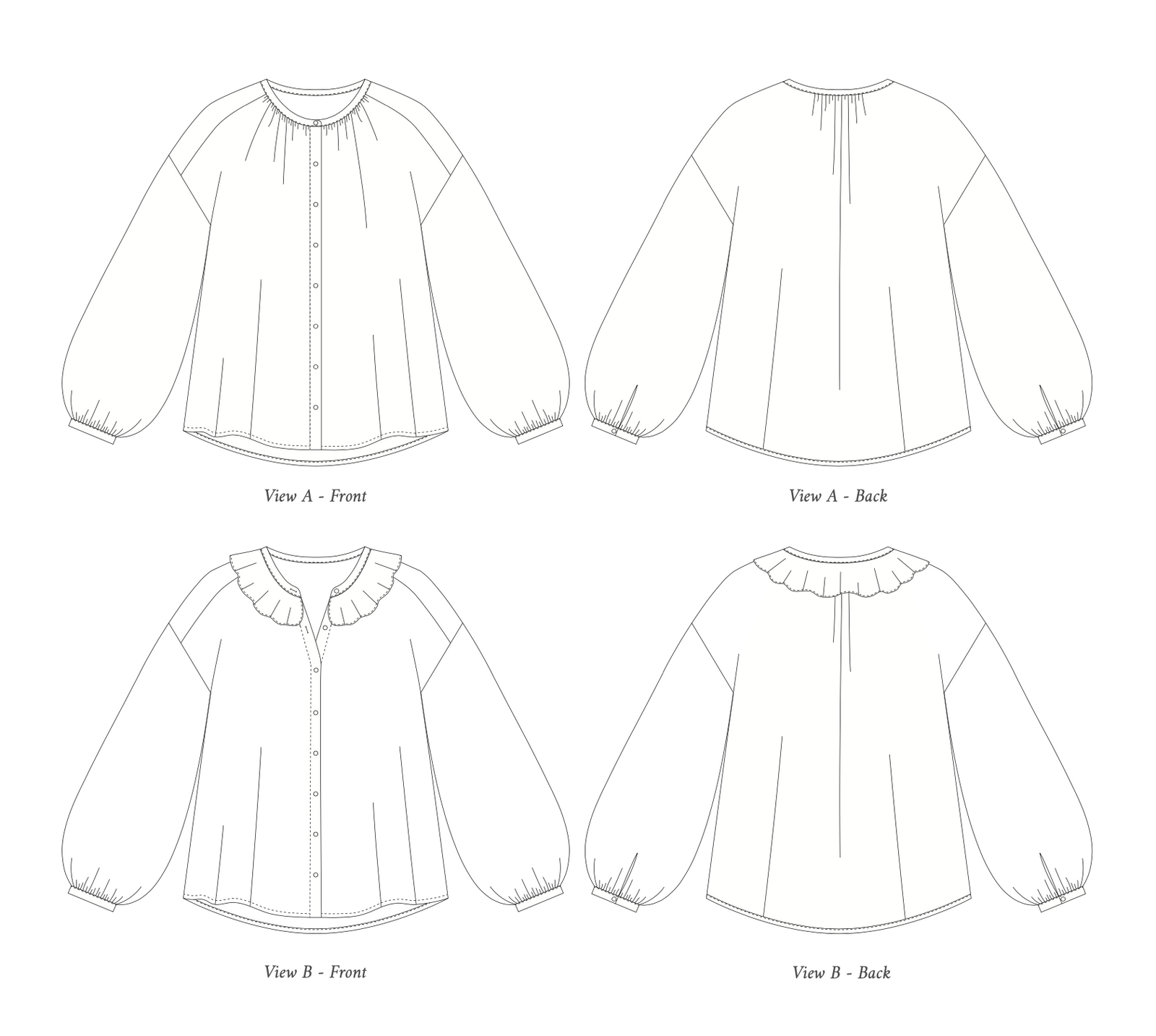 Silversaga Patterns Amelie Blouse – The Fold Line