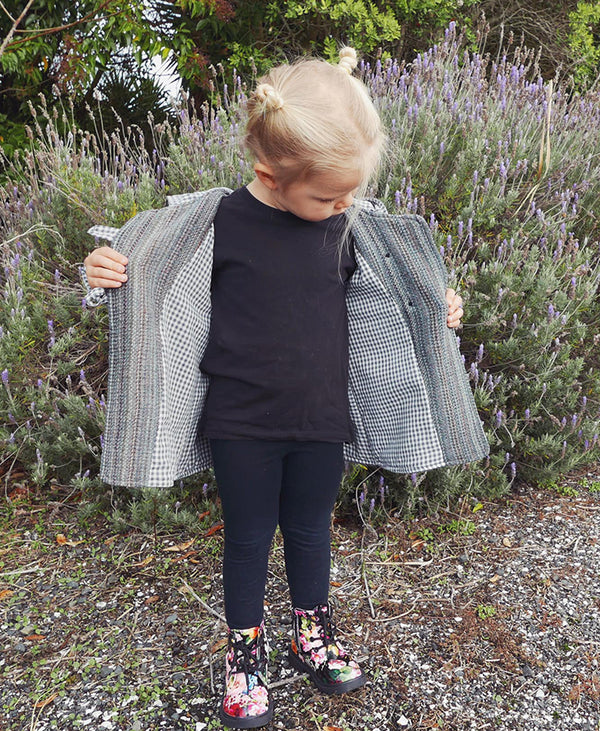 Below the Kōwhai Baby/Child Awhi Coat – The Fold Line
