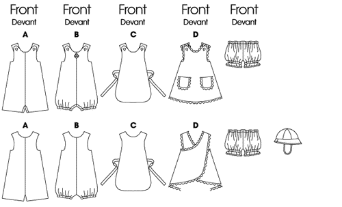 Butterick Baby Outfits B5625 – The Fold Line