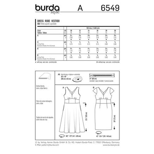 Burda Dresses 6549 – The Fold Line