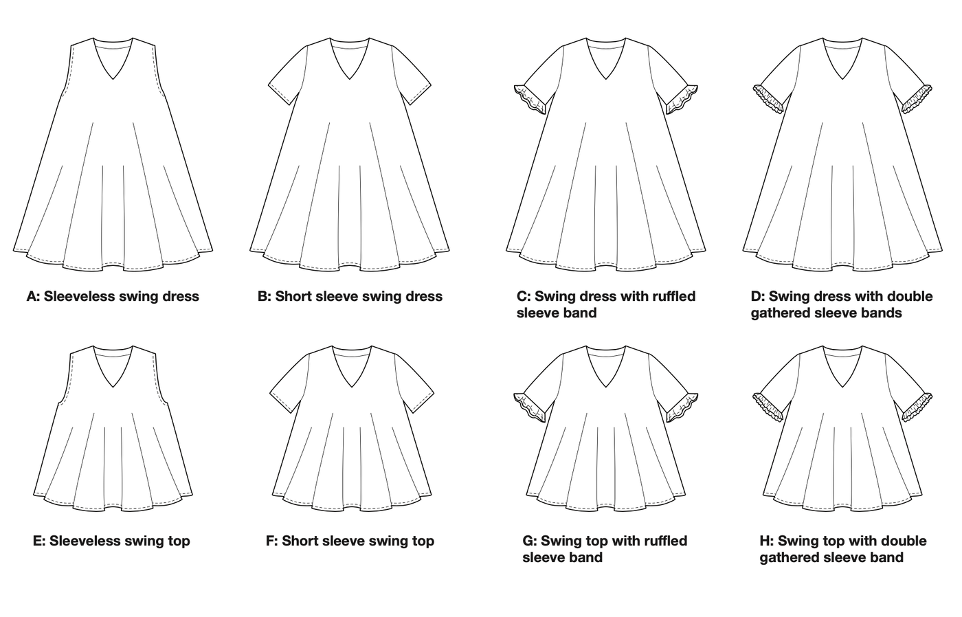 I AM Patterns Cinderella Dress and Top – The Fold Line