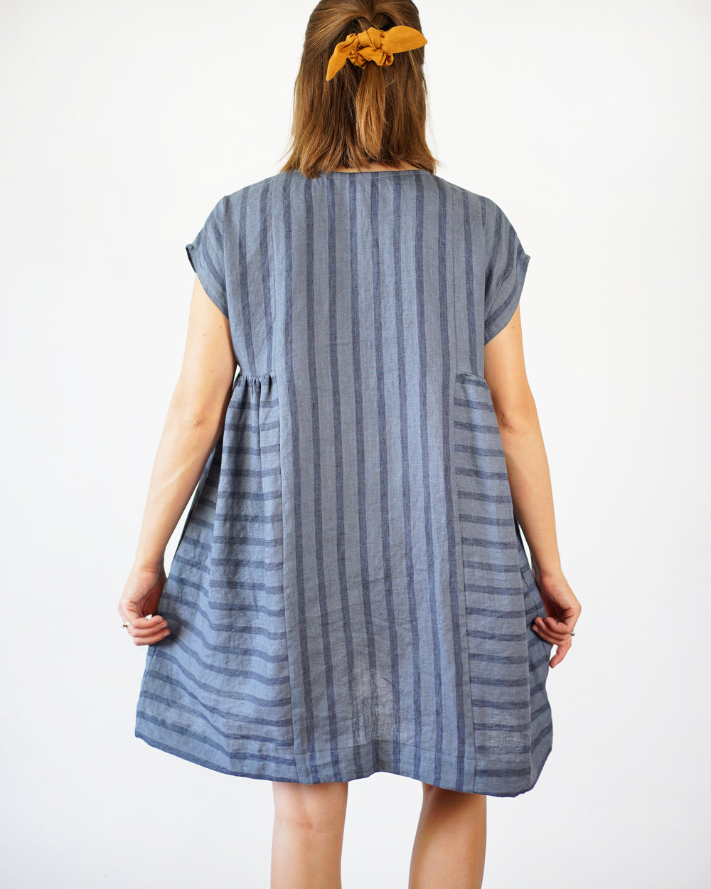 Matchy Matchy Collage Gather Dress – The Fold Line