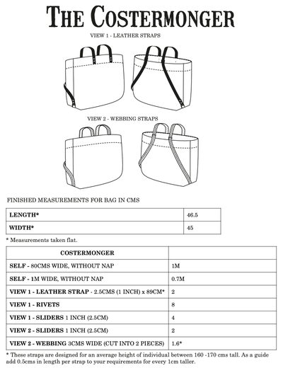 Merchant & Mills Costermonger Pattern and Hardware Kit Bundle – The Fold Line