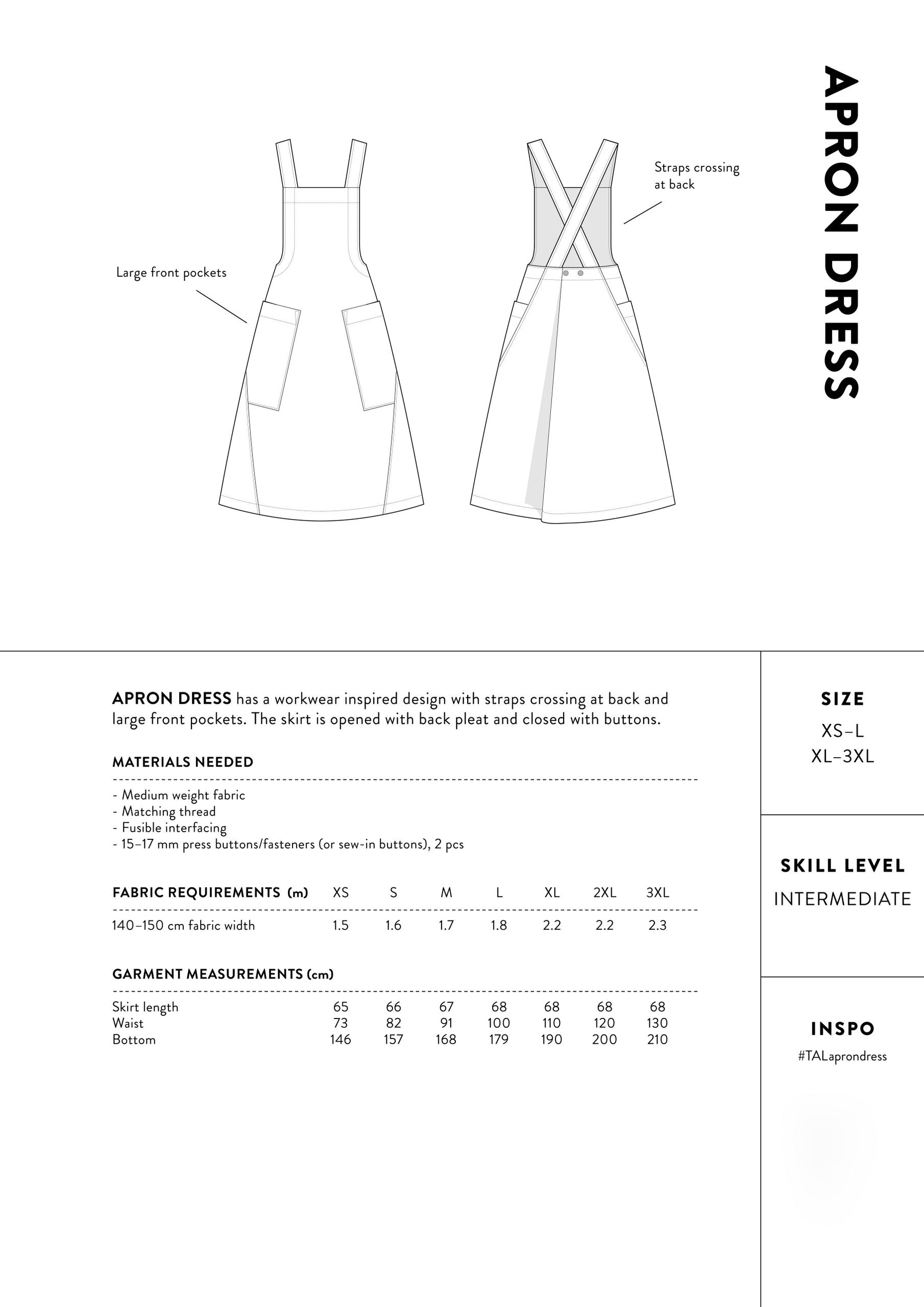 The Assembly Line Apron Dress – The Fold Line