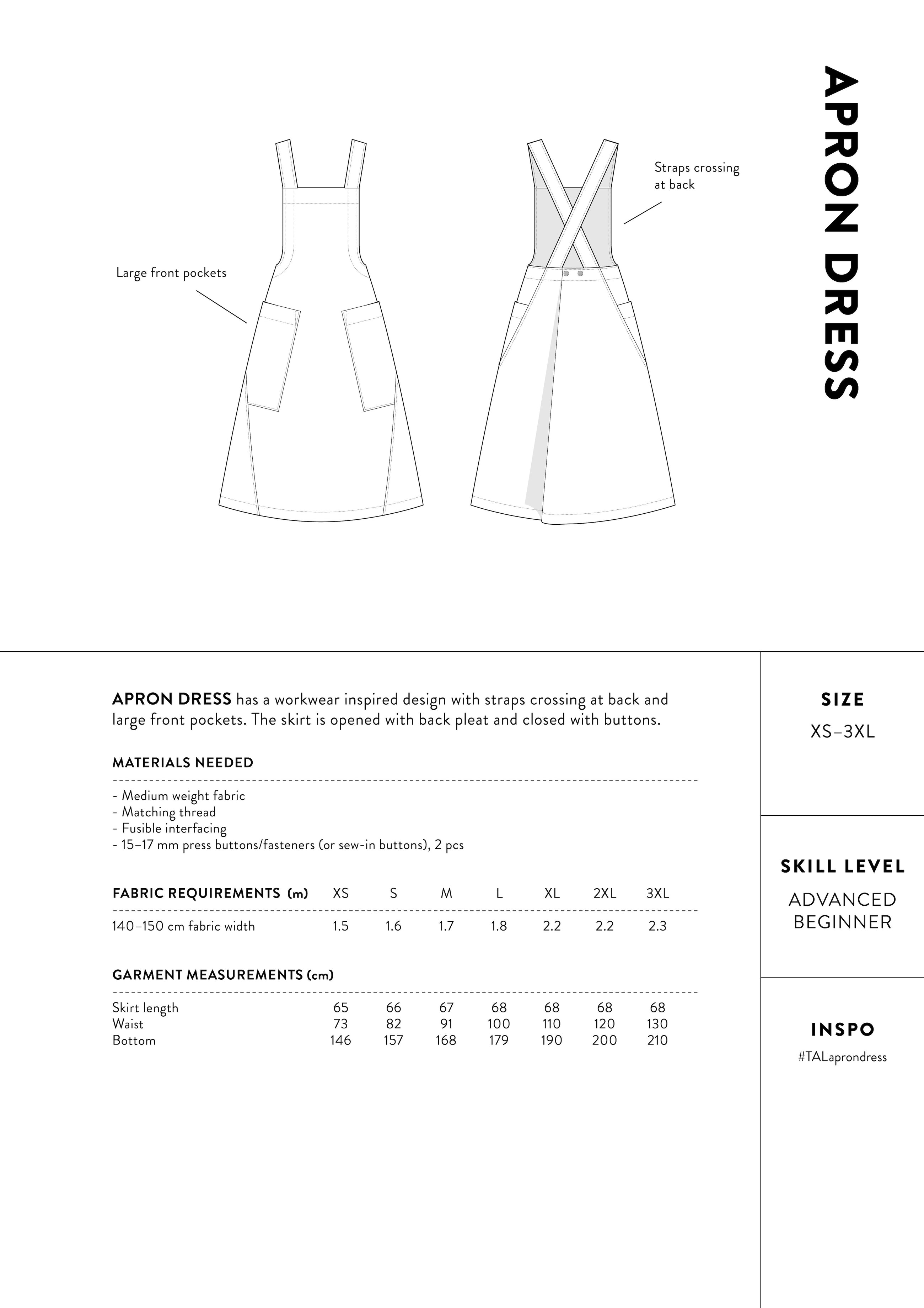 The Assembly Line Apron Dress – The Fold Line