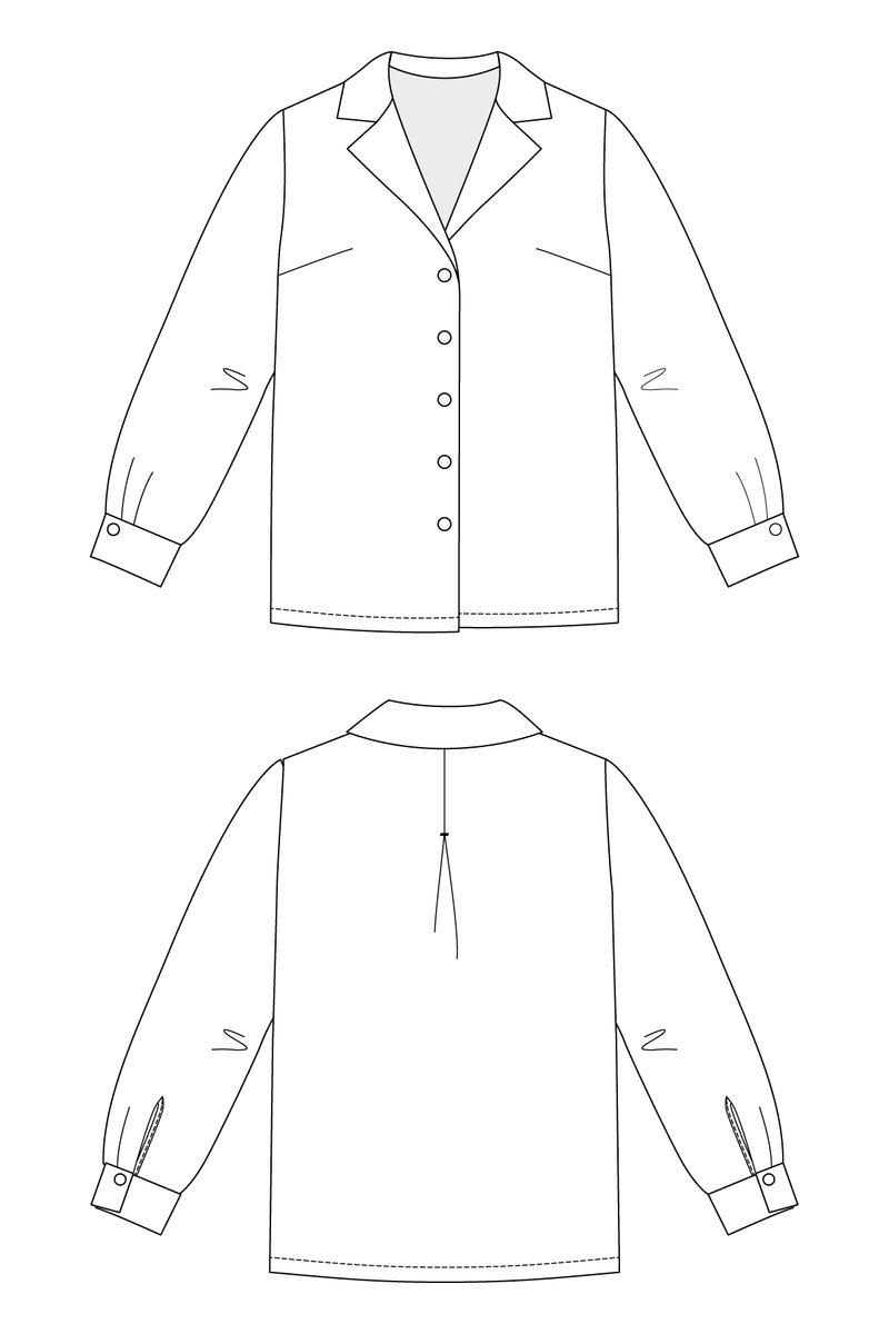 Named Elsi Revere Collar Shirt – The Fold Line