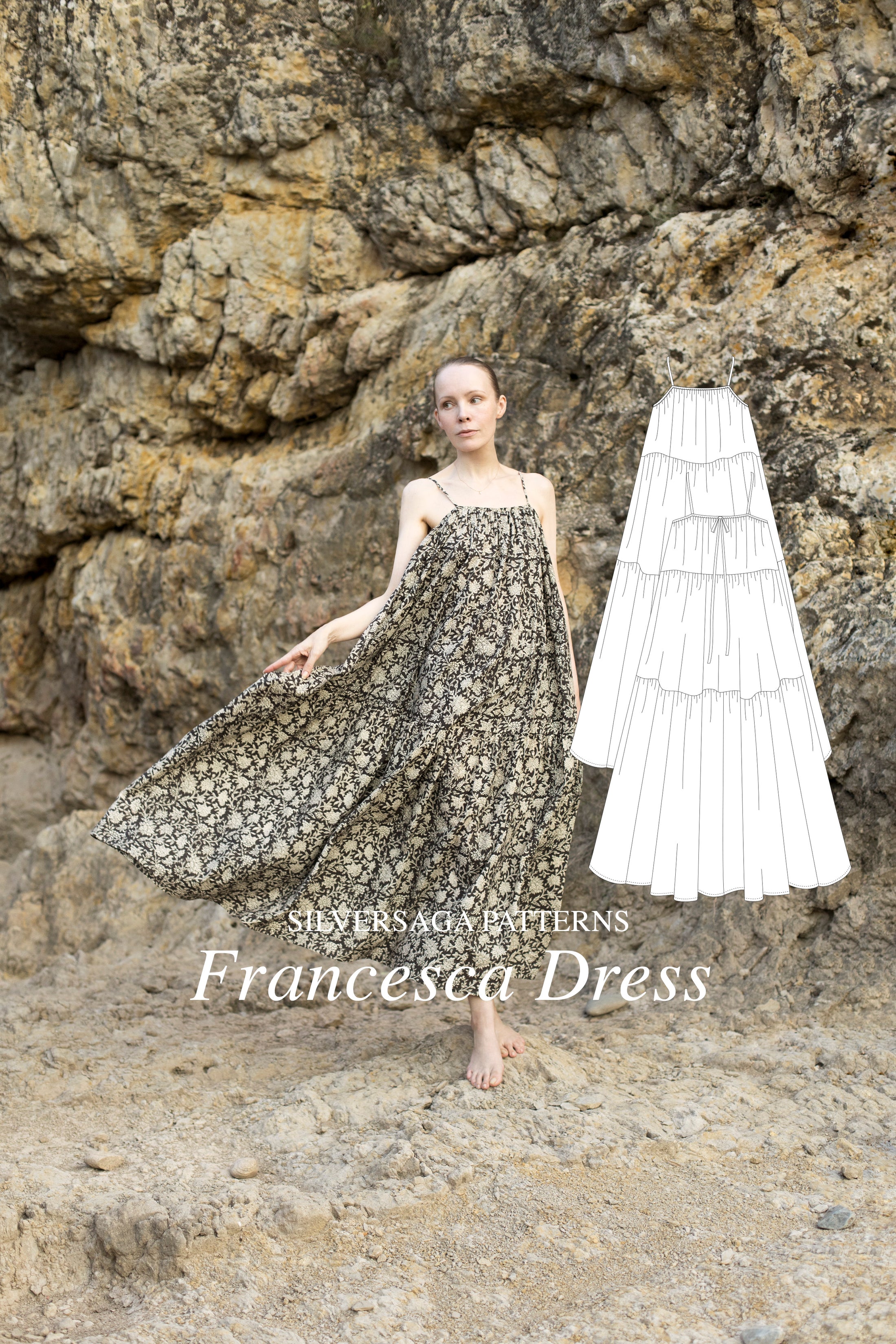 Silversaga Patterns Francesca Dress – The Fold Line