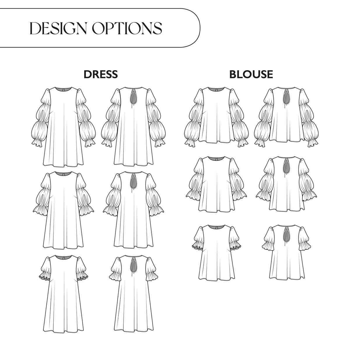 Veronica Tucker Freya Dress and Blouse – The Fold Line