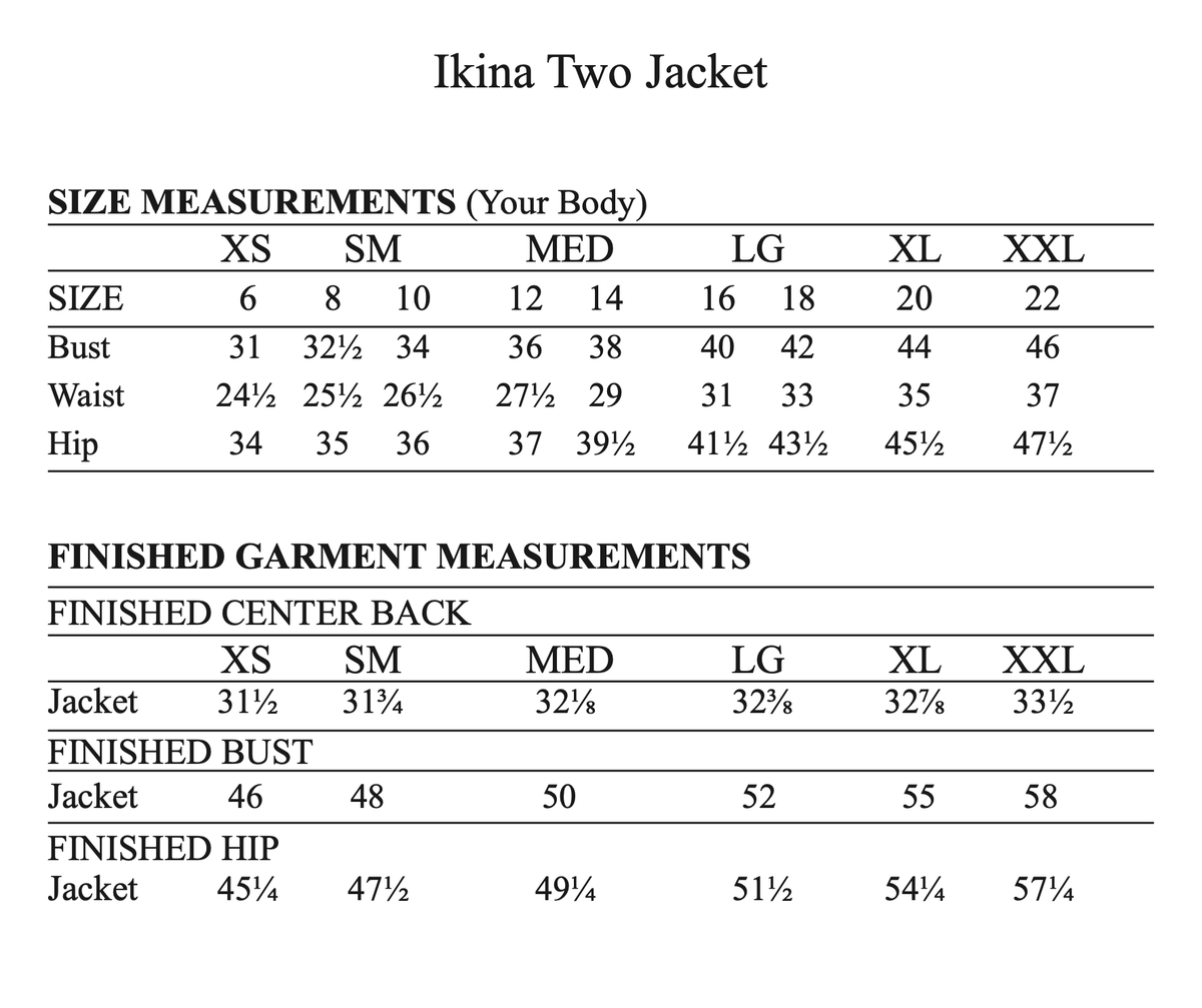 The Sewing Workshop Ikina Two Jacket – The Fold Line