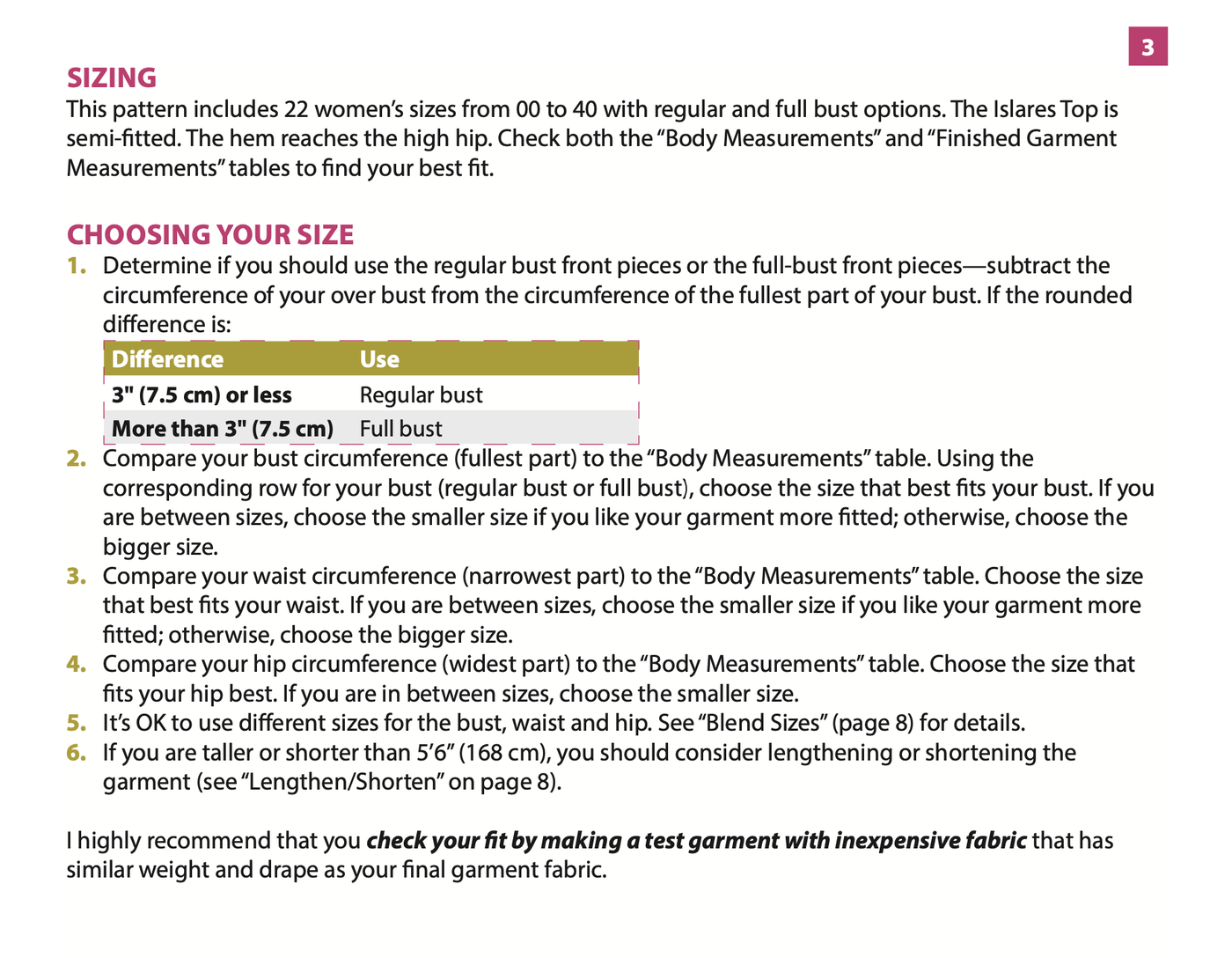 Itch to Stitch Islares Top – The Fold Line