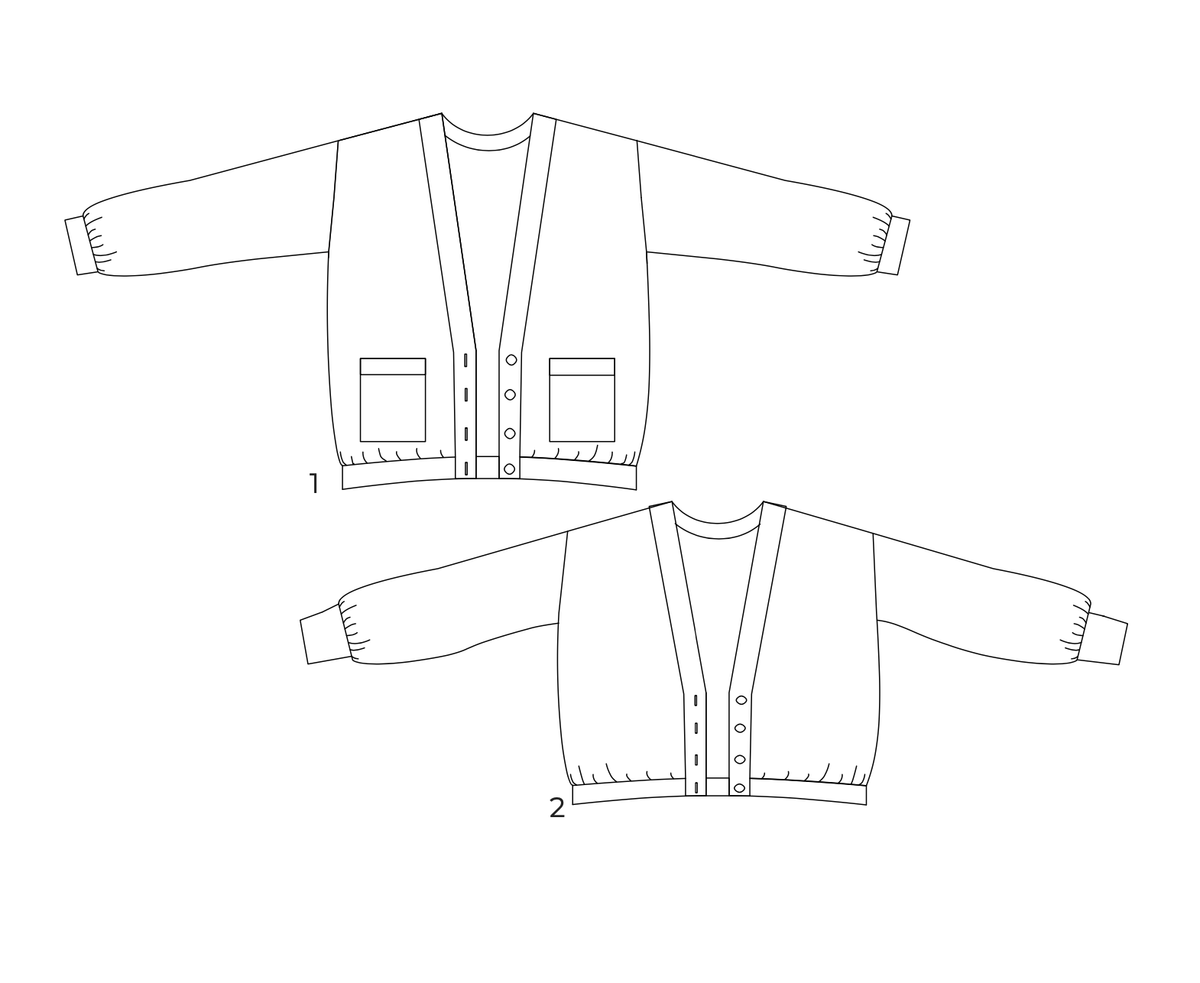 Ready to Sew Jamie Cardigan – The Fold Line