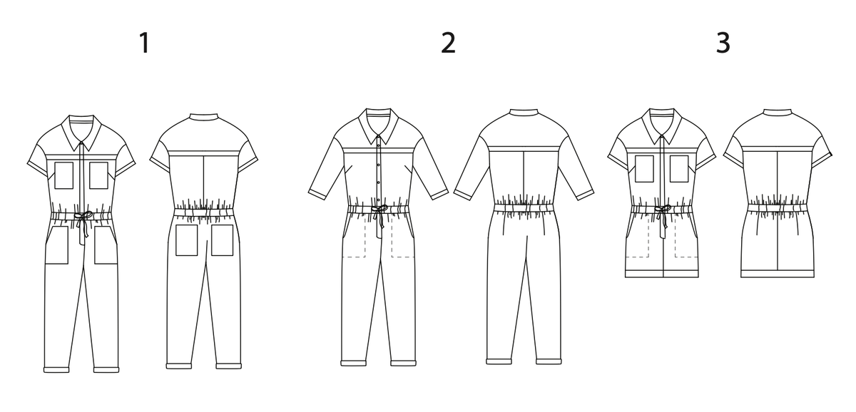Ready to Sew Jean-Paul Boiler Suit Coverall Expansion Pack – The Fold Line