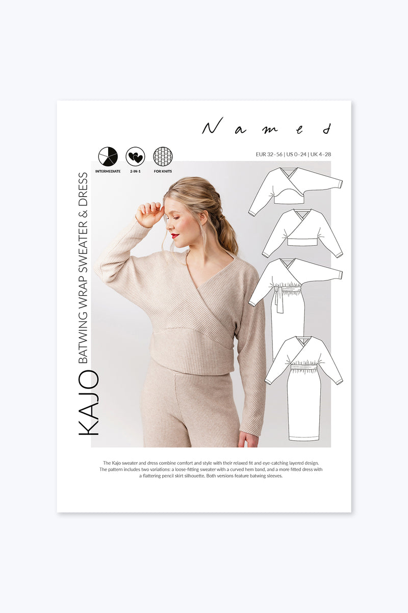Named Kajo Wrap Sweater and Dress – The Fold Line
