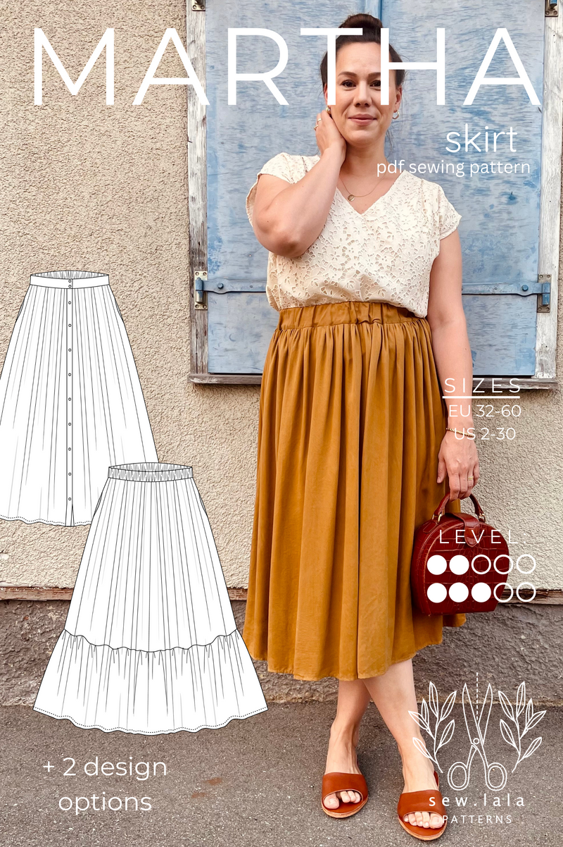 Sew.lala Patterns Martha Skirt – The Fold Line