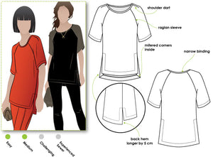 Style Arc Meg Raglan Tee – The Fold Line