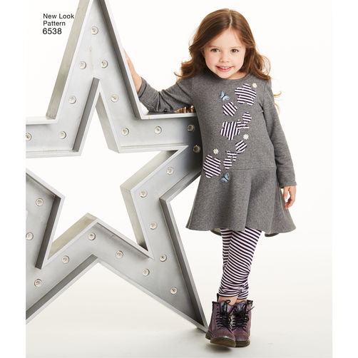 New Look Child Leggings and Dresses N6538 – The Fold Line