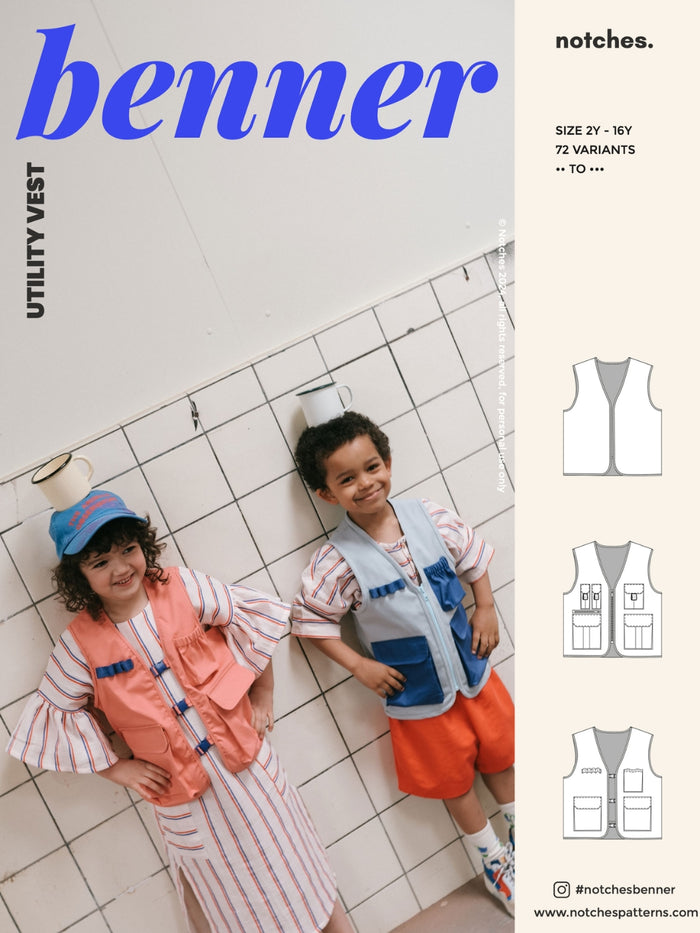 Notches Child/Teen Benner Utility Vest – The Fold Line