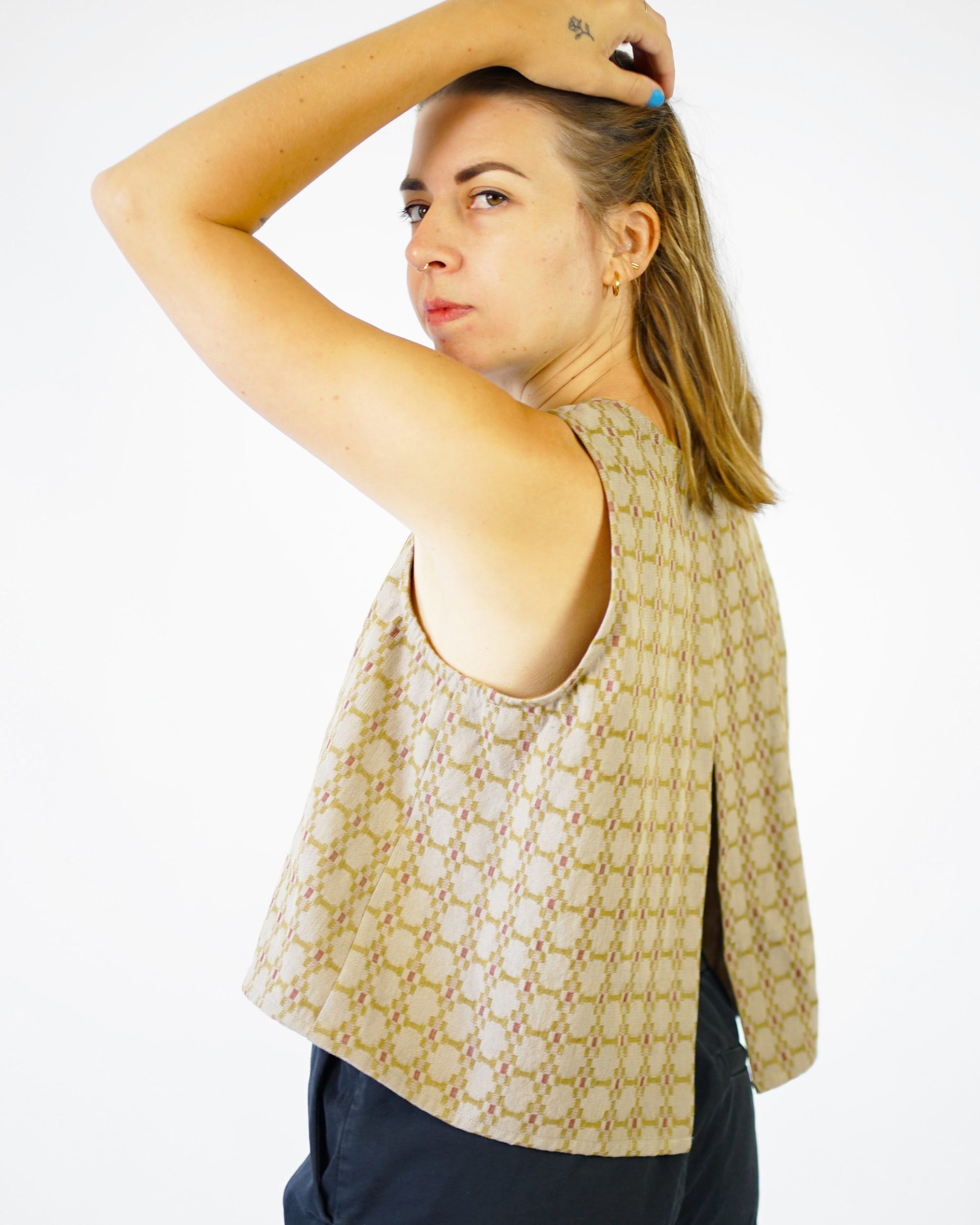 Matchy Matchy Open Back Smock Top – The Fold Line