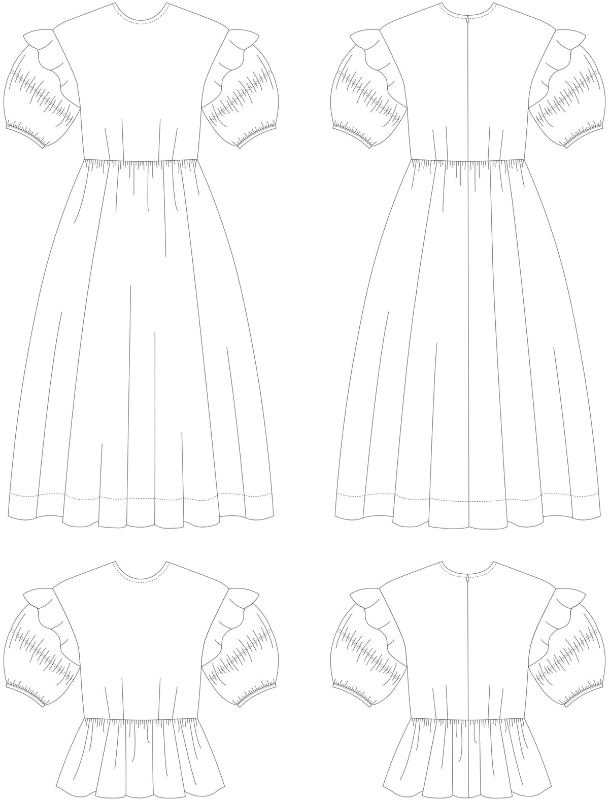 Silversaga Patterns Ophelia Dress and Top – The Fold Line