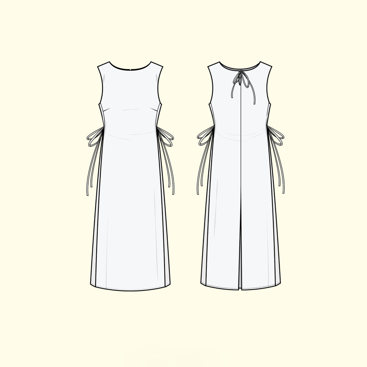 Puff and Pencil Panel Dress – The Fold Line