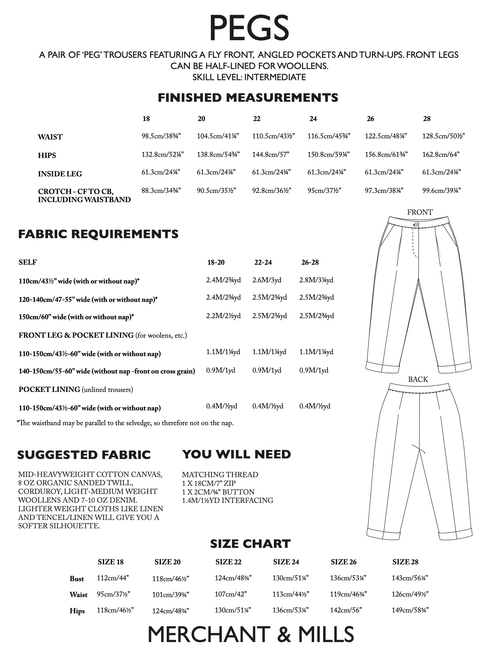 Merchant & Mills Pegs Trousers – The Fold Line