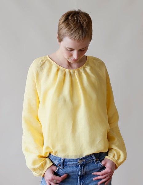 The Maker's Atelier Pleat Neck Blouse – The Fold Line The Maker's Atelier Pleat Neck Blouse – The Fold Line