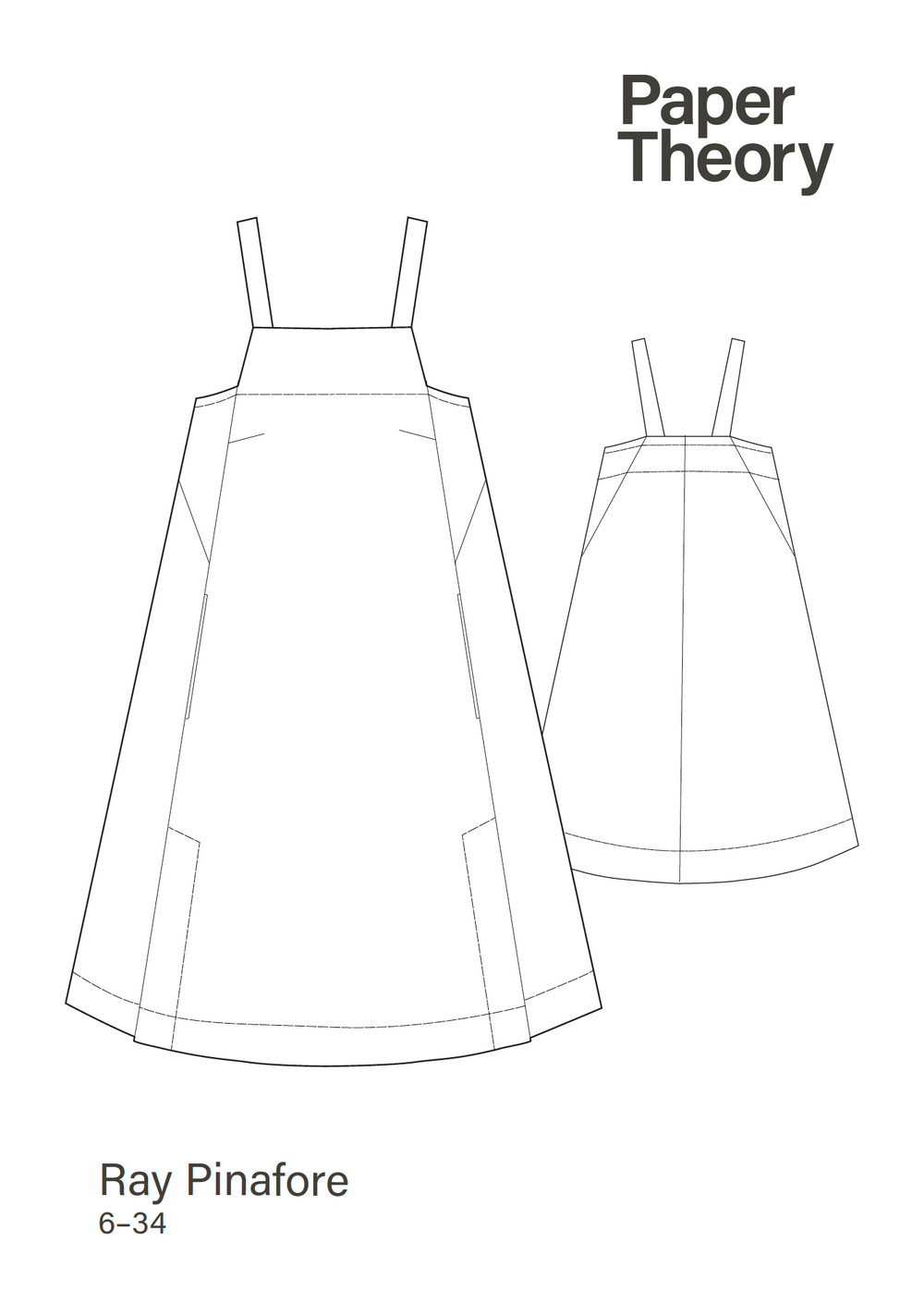 Paper Theory Patterns Ray Pinafore – The Fold Line