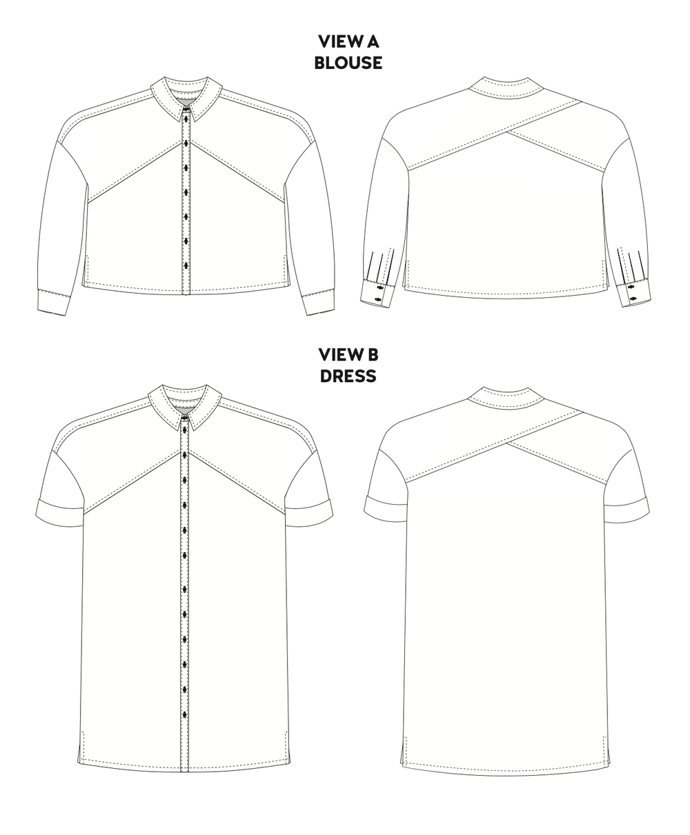 Chalk And Notch Rivi Blouse And Dress The Fold Line