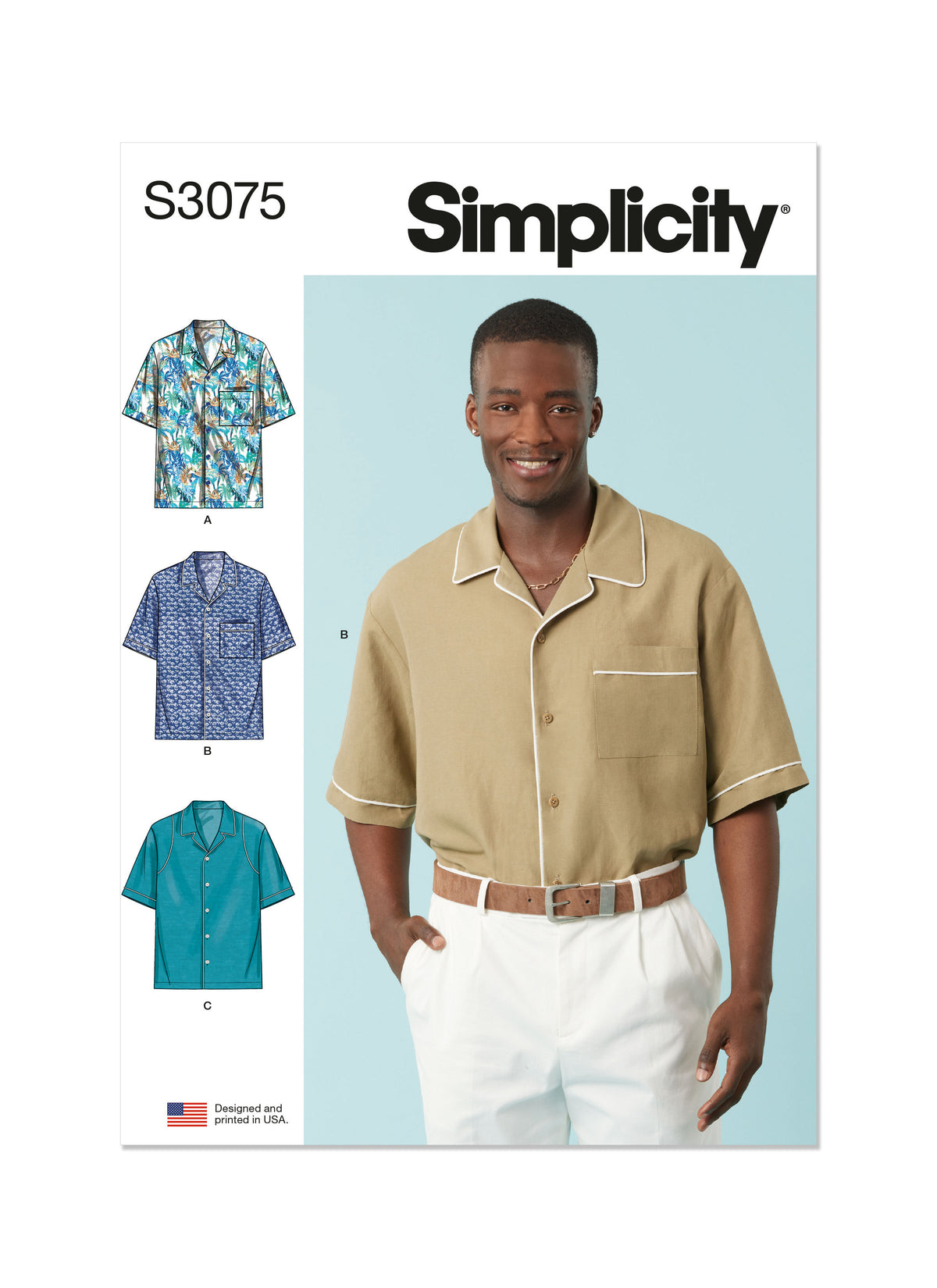 Simplicity Men's Shirts S3075 – The Fold Line