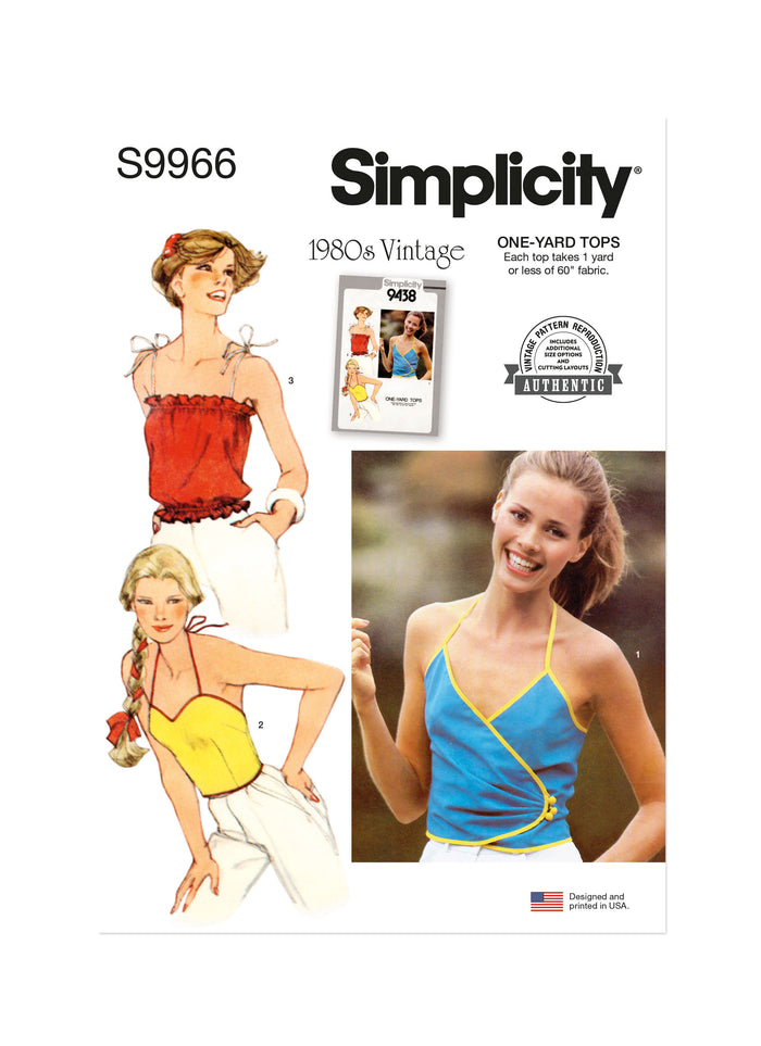 Simplicity Vintage Tops S9966 – The Fold Line