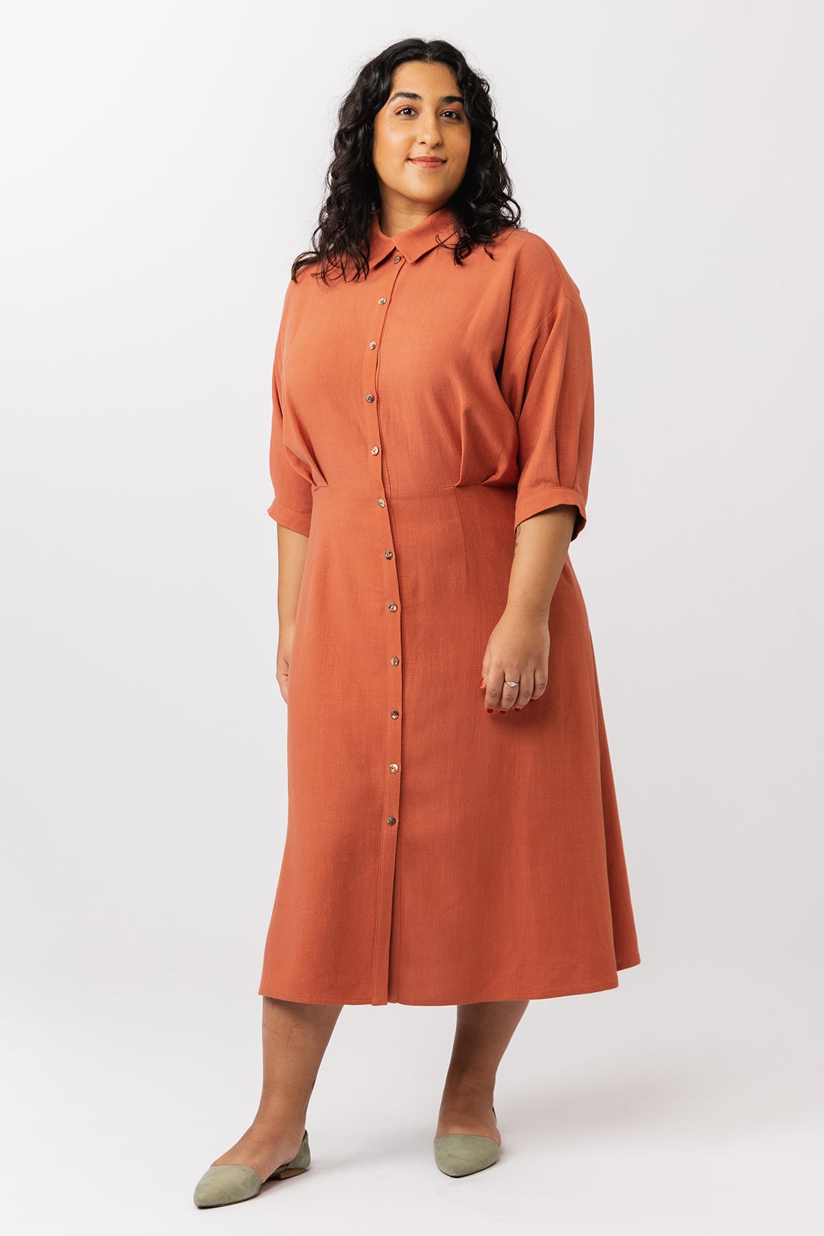 Button Down Shirt Dress Sewing Pattern Misses Shirt Dress With Sleeve