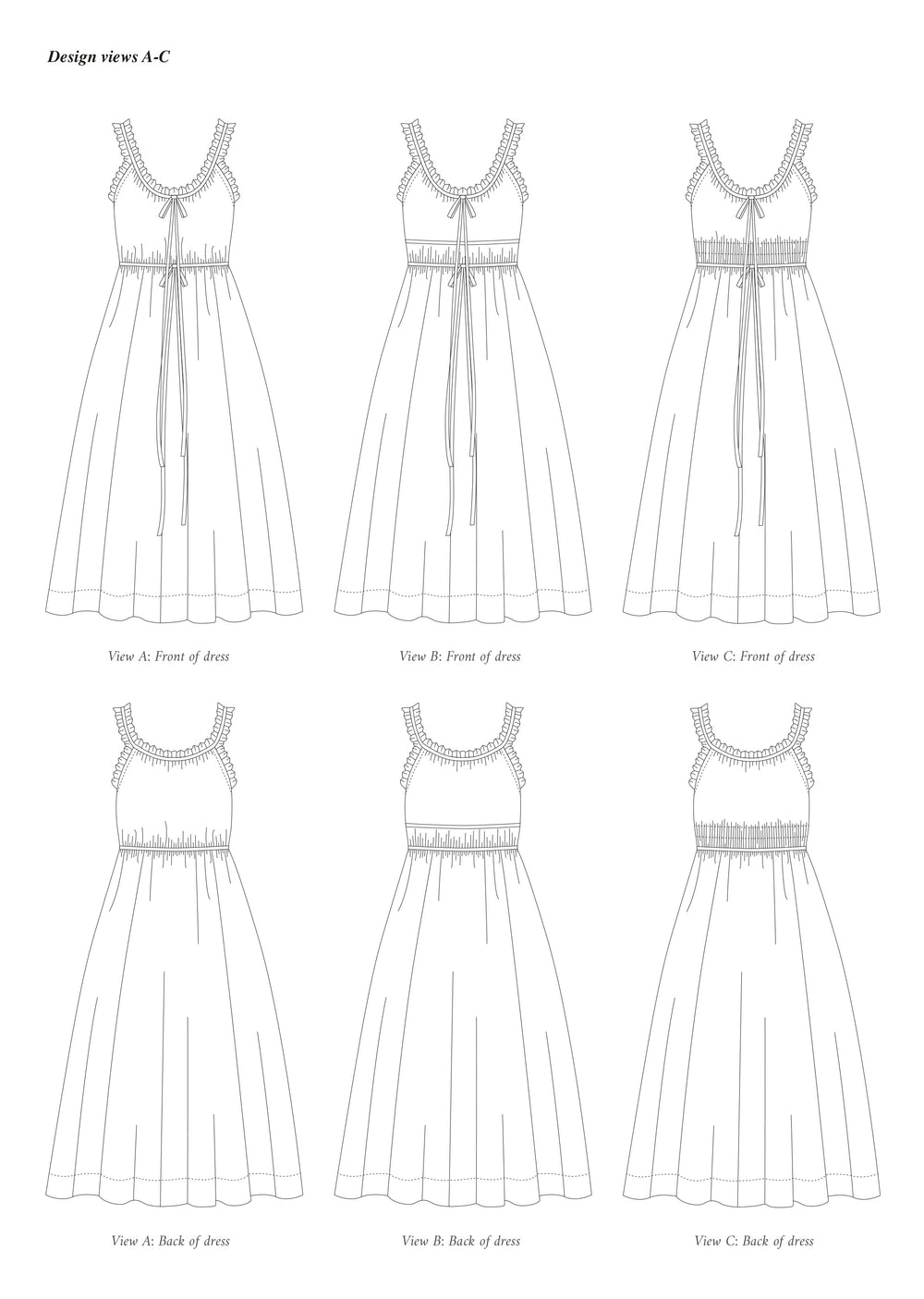 Silversaga Patterns Sleeveless Eleonora Dress – The Fold Line