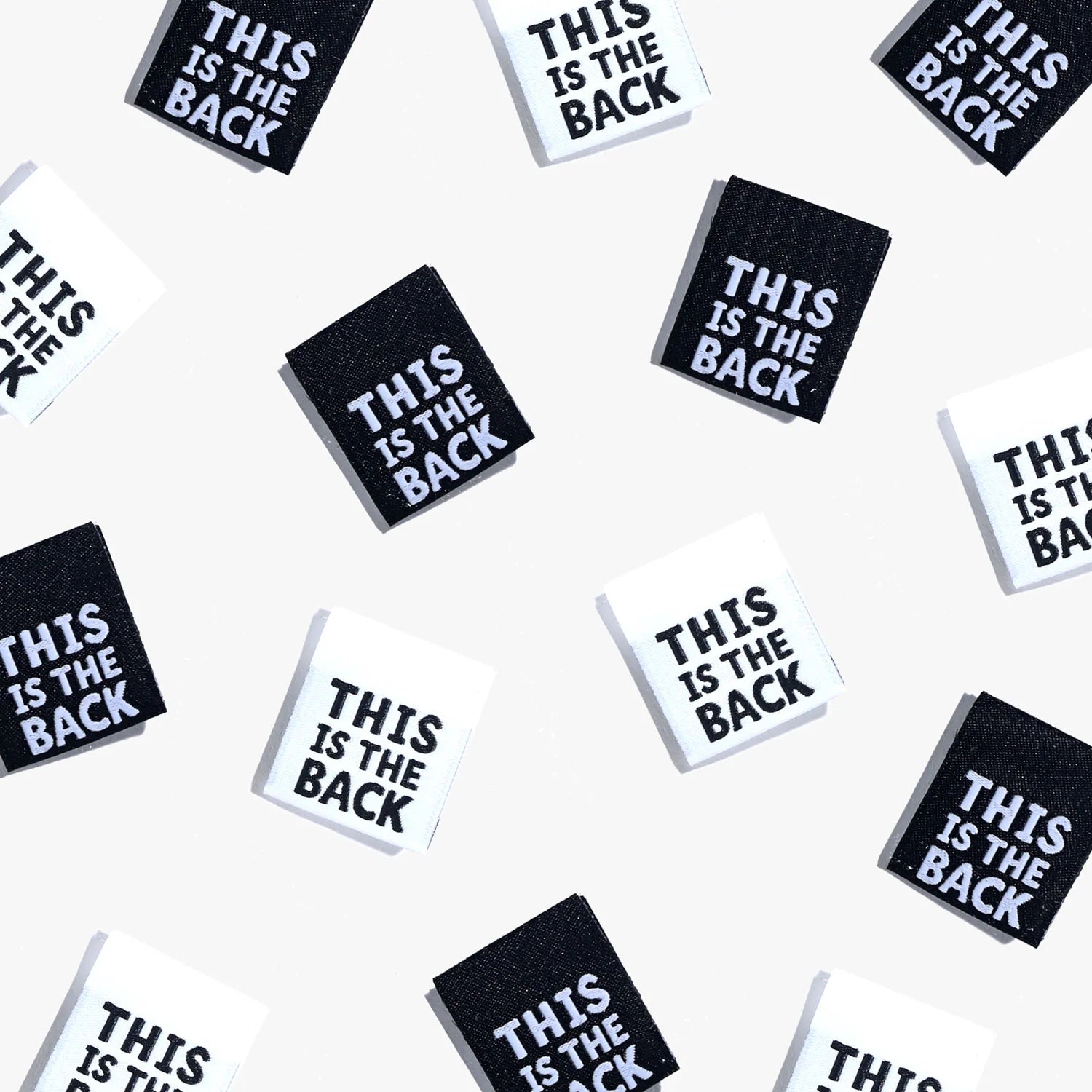 Kylie & The Machine 'This Is the Back' Woven Labels – The Fold Line