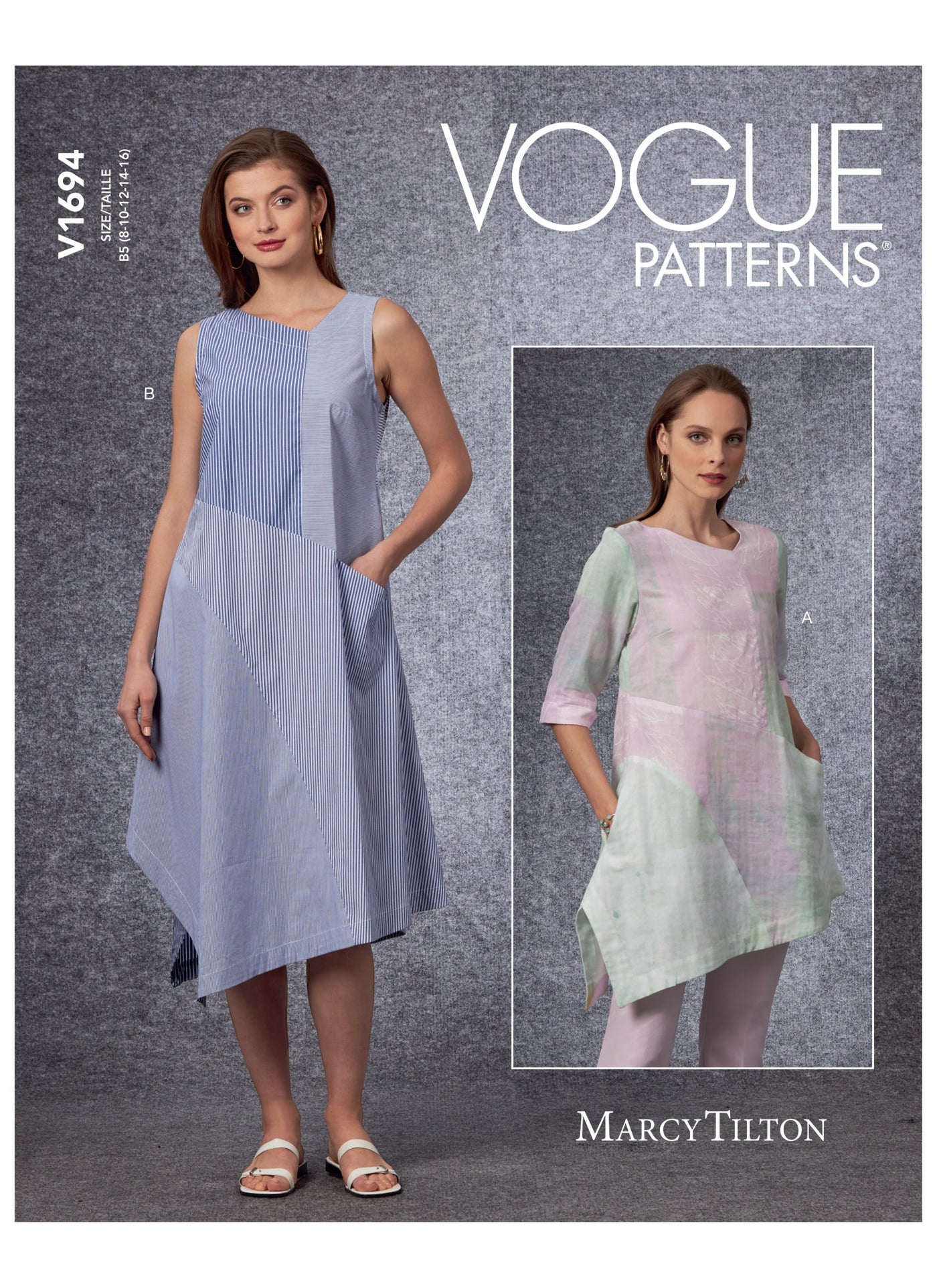 Vogue Dress and Tunic V1694 – The Fold Line