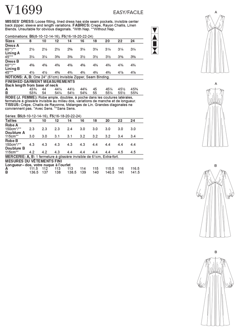 Vogue Dress V1699 – The Fold Line