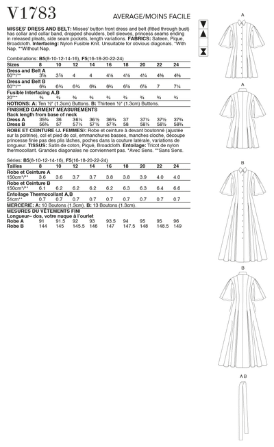 Vogue Dress V1783 – The Fold Line