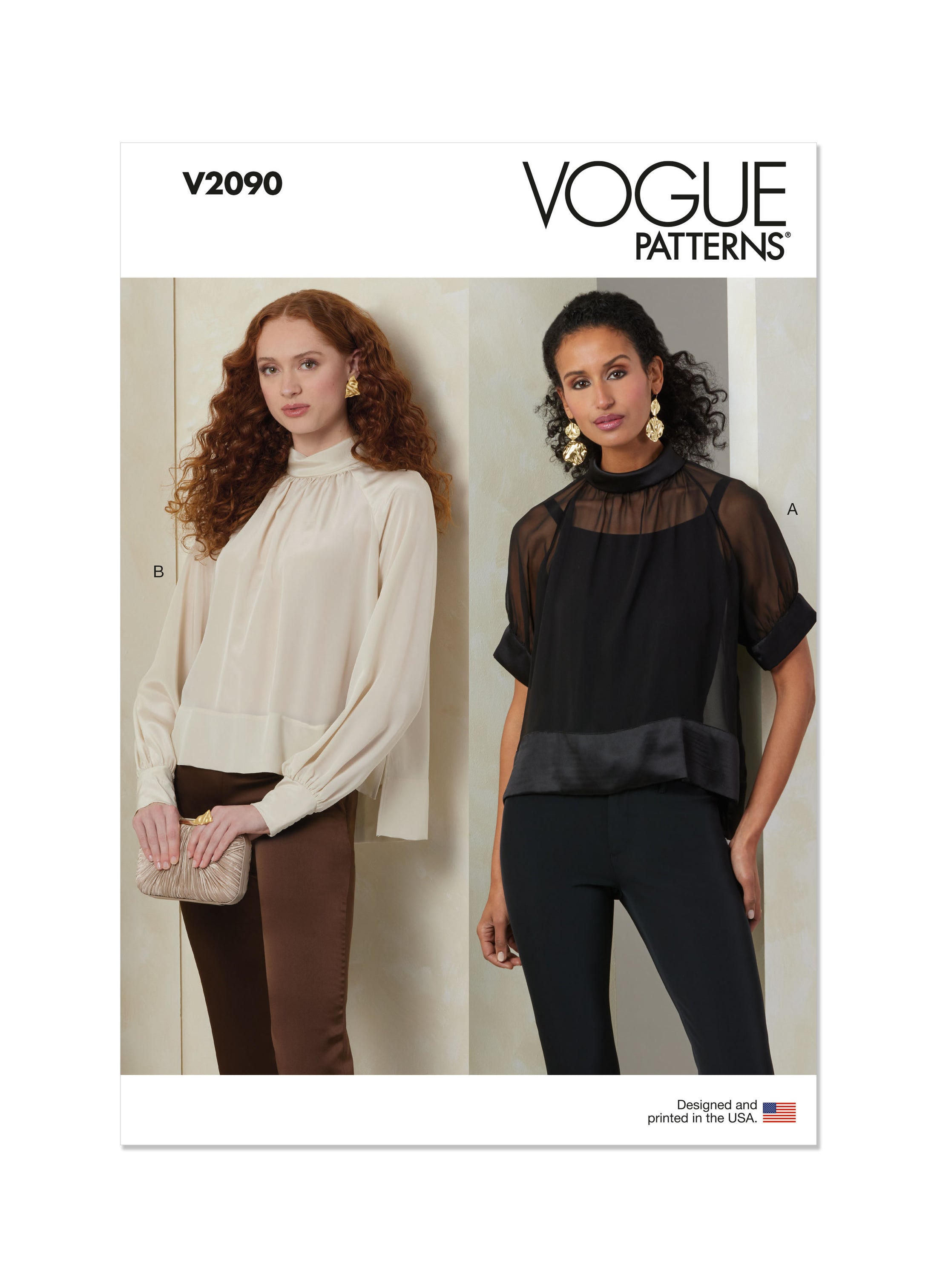 Vogue Top V2090 – The Fold Line