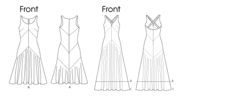 Vogue Dress V8814 – The Fold Line