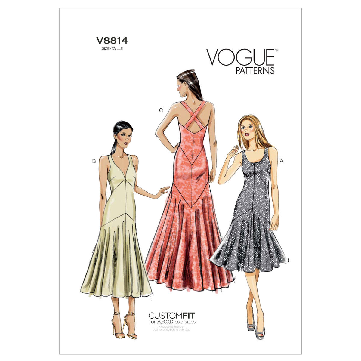 Vogue Dress V8814 – The Fold Line