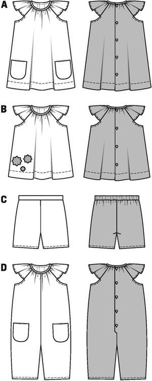 Burda Baby/Child Outfit 9435 – The Fold Line
