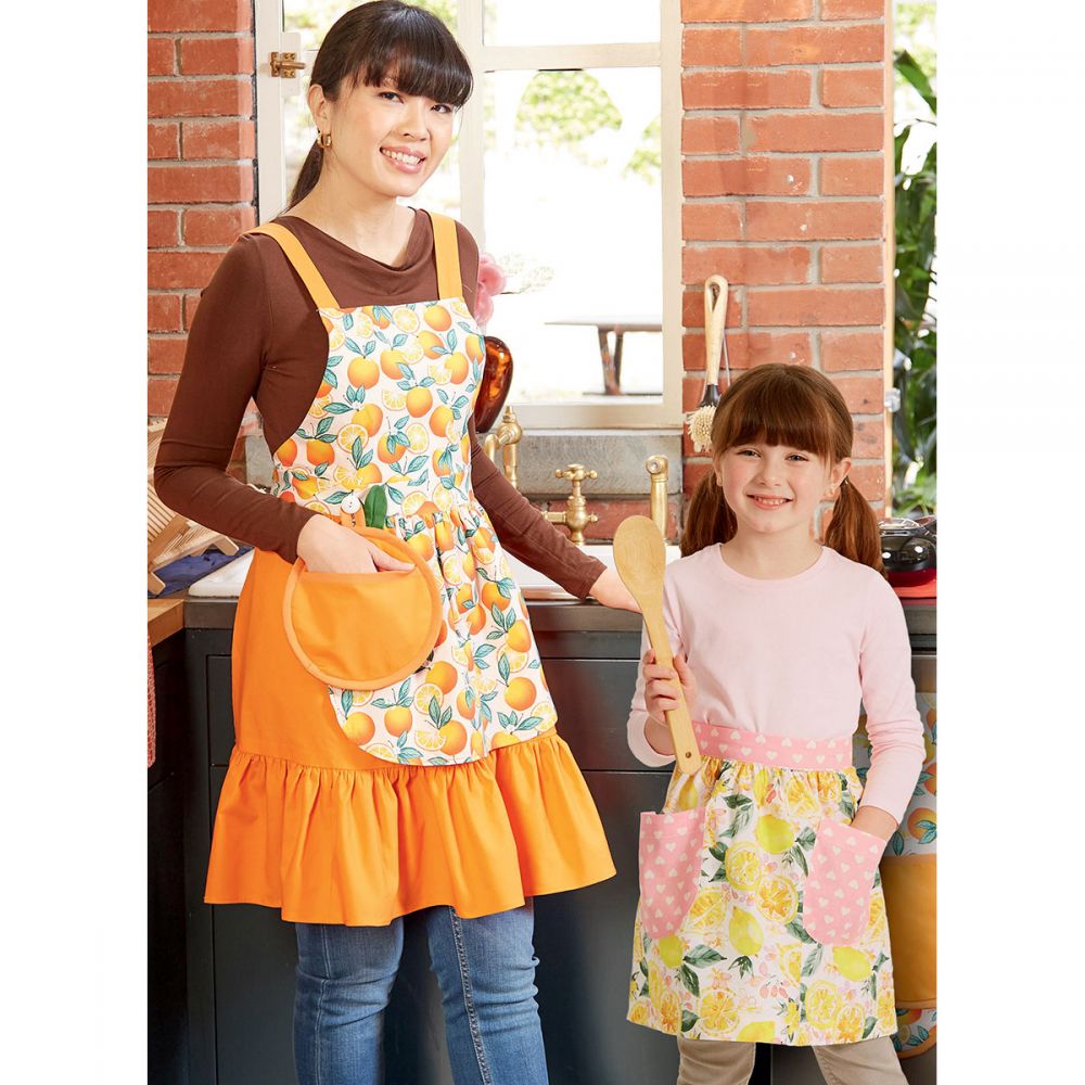 McCalls Women/Child Aprons M8234 – The Fold Line