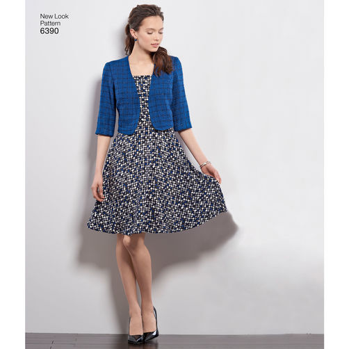 New Look Dress and Bolero N6390 – The Fold Line