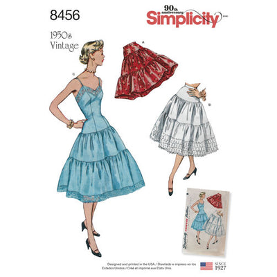 Simplicity Vintage Petticoat and Slip S8456 – The Fold Line