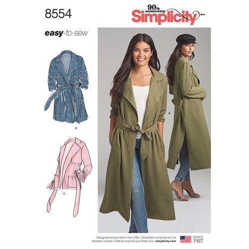 Simplicity Coat and Jacket S8554 – The Fold Line